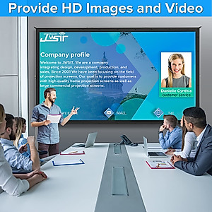 Projector Screen Outdoor,JWSIT 120 inch Outdoor Movie Screen-Upgraded 3 Layers PVC 16:9 Outdoor Projector Screen,Portable Video Projection Screen with Carrying Bag for Home Theater Backyard