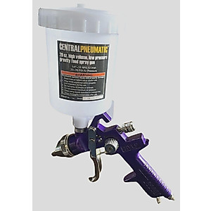 Central Pneumatic 47016 High Volume Low Pressure Gravity Feed Spray Gun, 20 oz