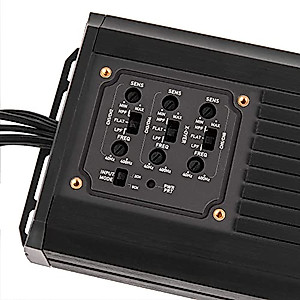 NVX MVPA6 Marine-V Series 6-Channel Bridgeable Micro Class D Compact Car Amplifier (900W Total RMS) | IPX67 Waterproof Rating