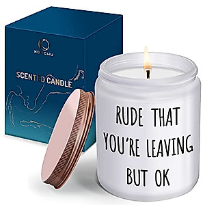 Best Coworker Leaving Gifts for Women, Going Away New Job Farewell Goodbye Gift for Coworkers Women Men Friend Boss Colleagues Lavender Candles