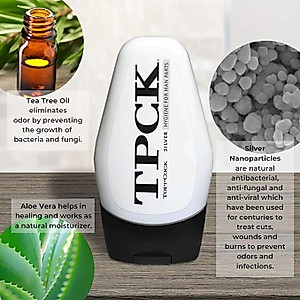 TPCK ToppCock Silver Leave-On Hygiene Gel for Man Parts, 90ml Odor Neutralizer, Male Care Moisturizing Body Hygiene