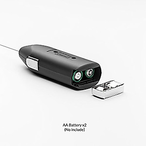 Electric Milk Frother, ROMAUNT Handheld Electric Battery Operated Frother Stainless Steel Foam Maker Perfect for Latte,Coffee,Cappuccino, Chocolate Milk Black 8 Inches New