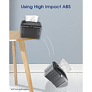 Tabletop Napkin Dispenser, Commercial Paper Napkin Dispensers, Black, 8" x 6.1" x 6.5", CHUANGDIAN