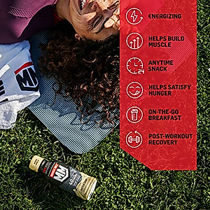 Muscle Milk Pro Advanced Nutrition Protein Shake, Knockout Chocolate, 11.16 Fl Oz Bottle, 12 Pack, 32g Protein, 1g Sugar, 16 Vitamins & Minerals, 5g Fiber, Workout Recovery, Energizing Snack, Packaging May Vary