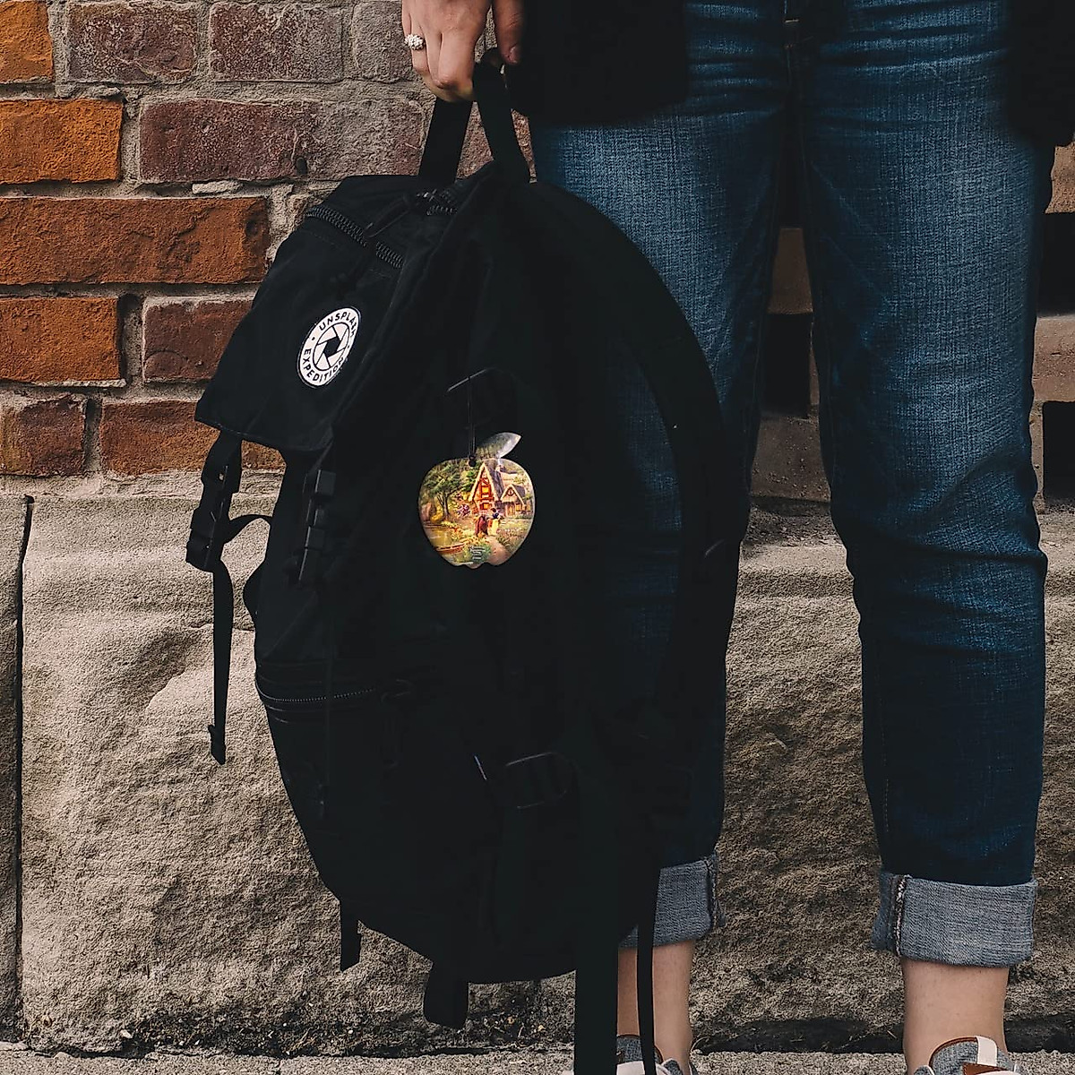 Disney – The Evil Queen –Snow White Disney Collection – Thomas Kinkade Studios – Apple Shaped Hanging Acrylic Print Accessory – Officially Licensed Collectible