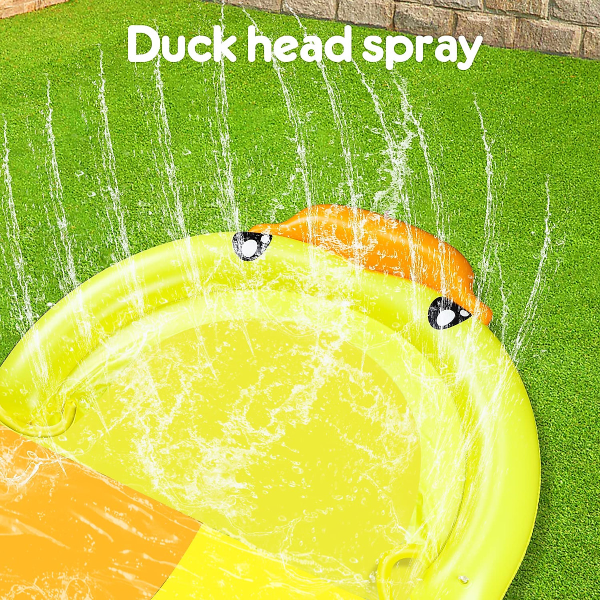 TOY Life Duck Water Slide, Slip Slide, Waterslide, Water Slides for Kids Backyard, Slip N Slide, Water Slide Adult, Shark Themed Slip and Slides for Kids Backyard, Waterslide for Kids
