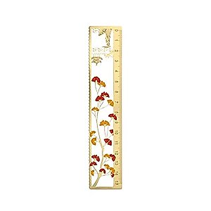 Bookmark Ruler Classical Metal Brass Book Mark Maple Leaf Hollow Page Marker for Teacher Appreciation Gifts Childrens Day Gifts
