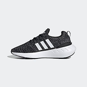 adidas Originals Baby Swift Run 22 Sneaker, Black/White/Grey, 6 US Unisex Infant