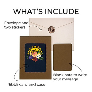 Ribbli Monarch Butterfly Pop Up Card for All Occasion Birthday Card Mothers Day Card for Women Mom Wife Daughter Grandma, 7.6"x5.7" with Envelope