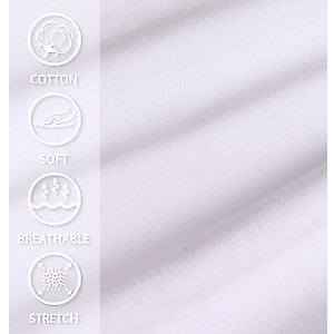 SANTINY Women's Cotton Shorts 5'' Lounge Yoga Shorts Jersey Sweat Bermuda Shorts for Women Walking Athletic with Pockets (White_XL)