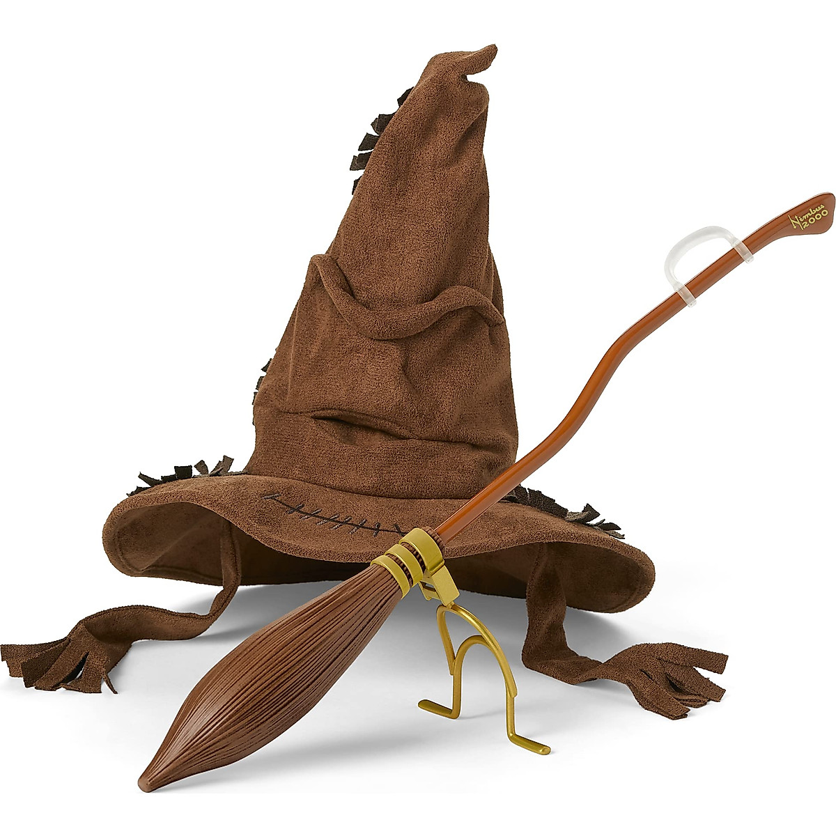 American Girl Harry Potter 18-inch Doll Accessories Hogwarts Sorting Hat plus Nimbus 2000 Broomstick, For Ages 6+