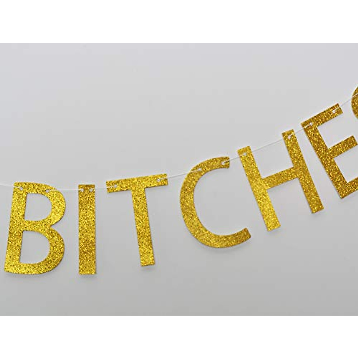 FOZEE I'm 25 Bitches Gold Glitter Banner for Happy 25th Birthday Party Decorations (Gold)