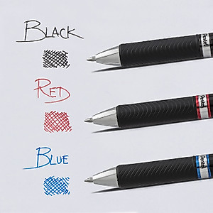 Pentel EnerGel Pro Permanent Gel Ink Pen, (0.7mm) Medium Point, Black Ink, 2-Pk (BLP77BP2A)