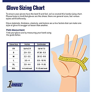 1st Choice Black Nitrile Disposable Exam Gloves 3 Mil, Latex and Powder-Free, Food-Safe, Textured, Large, Box of 100