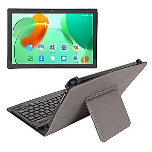 Acogedor 2 in 1 Tablet with Keyboard, 10.1inch Android Tablet Support 4G LTE Cellular, MT6755 8 Core, 8+256GB, 5G WiFi, Dual SIM Dual Standby Tablet PC with Case Mouse (US Plug)