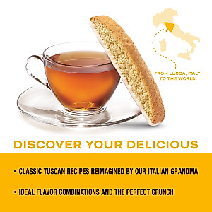 Nonni's Limone Biscotti Italian Cookies - 2 Boxes Lemon Cookies - Biscotti Individually Wrapped Cookies - Lemon Italian Biscotti Cookies w/White Icing - All Natural Ingredients - Kosher - 6.88 oz