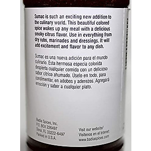 Badia Sumac Seasoning - 4.75 oz (Smoky Mediterranean Citrus flavors)