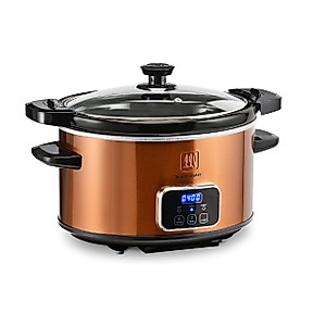 Toastmaster 4-Quart Digital Slow Cooker with Locking Lid (Copper)