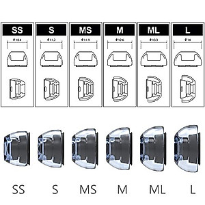 AZLA SednaEarfit XELASTEC for Airpods Pro 2nd & 1st Gen / 3 Pairs (Size SS/S/MS 3Pr)