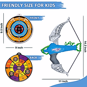 Britik Bow and Arrow for Kids Toys - Archery Set with 20 Suction Cup Arrows, Gifts for Boys Girls Toddler Age 4 5 6 7 8 Year Old