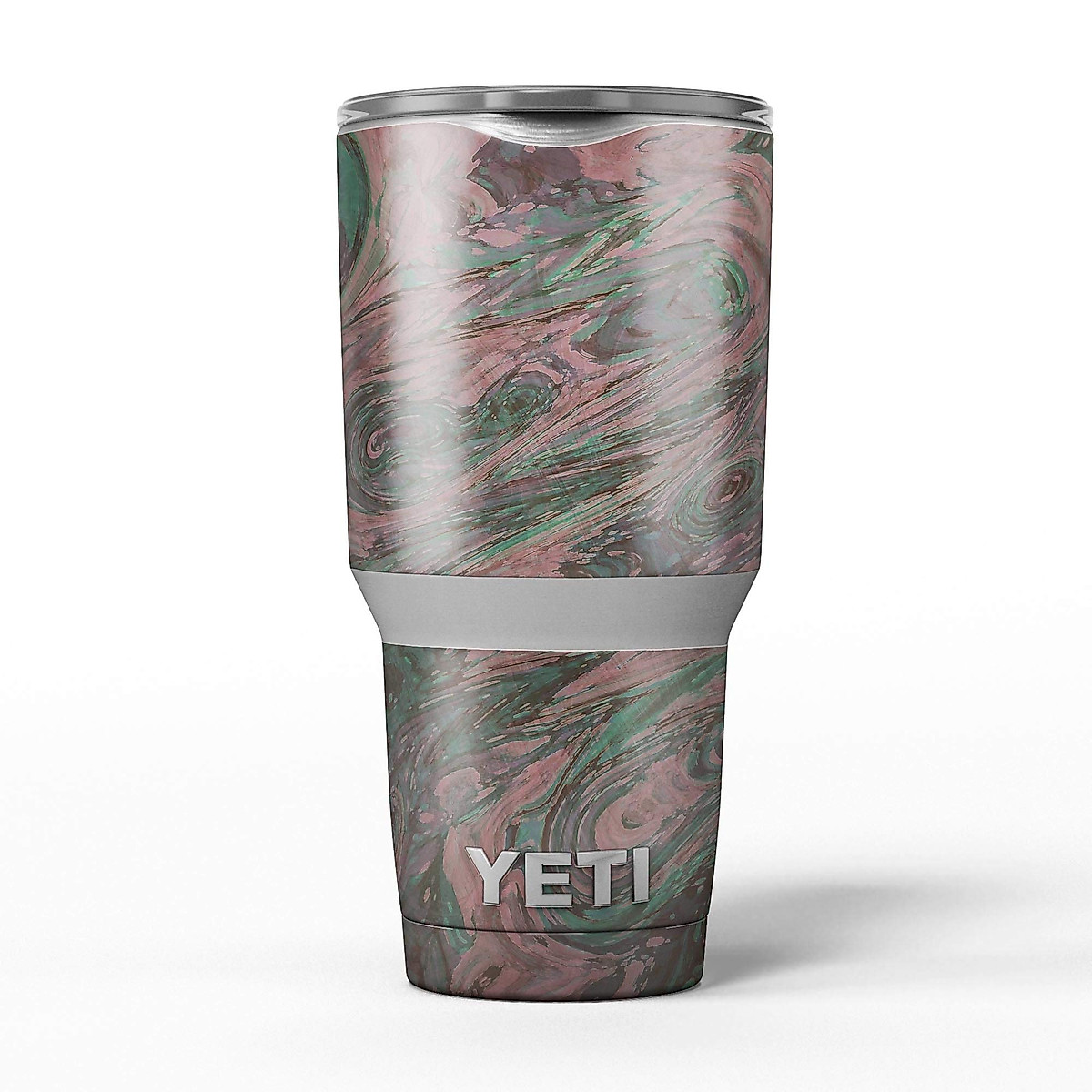 Design Skinz Green Slate Marble Surface V46 - Skin Decal Vinyl Wrap Kit Compatible with The Yeti Rambler Cooler Tumbler Cups