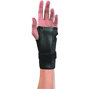 MUELLER Sports Medicine Wrist Brace with Splint, Wrist Pain Relief Support for Men and Women, Ideal for Carpal Tunnel, Tendinitis, Arthritis, Black, One Size