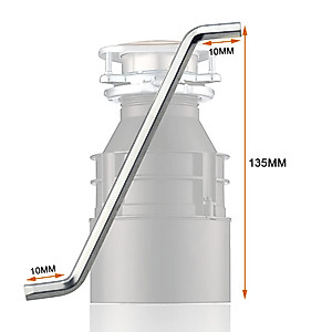 EZYPAK Garbage Disposal Allen Wrench Tool Compatible with InSinkErator WRN-00 Food Waste Disposal Jam-Buster Wrench, for Unclog Kitchen Sink