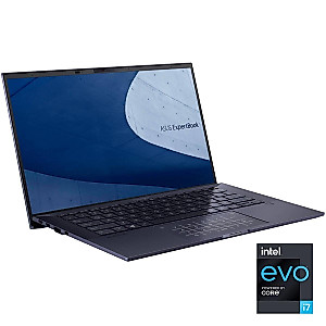 ASUS ExpertBook B9 Thin & Light Business Laptop, 14” FHD Display, Intel Core i7-1165G7 CPU, 1TB SSD, 16GB LPDDRX-RAM, Windows 10 Pro, Up to 17 Hrs-Battery Life-Sleeve, B9450CEA-XH75