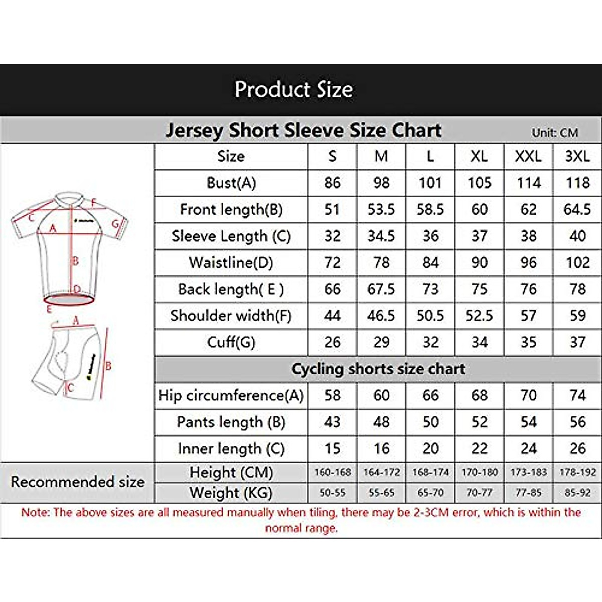 MOXILYN Men's Cycling Bib Shorts, Bike Tights Breathable Bicycle Pants UPF 50+,9D Padded Compression Excellent Performance