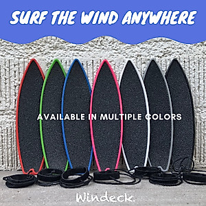 Windeck Finger Surfboard - Rad Fingerboard Toy - Surf The Wind - Mini Board for Kids and Surfers Looking to Hone Their Surfer Skills (Red Shed)
