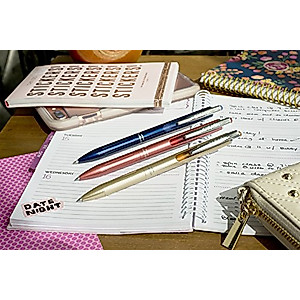 Zebra Pen Sarasa Grand Retractable Gel Ink Pen, Rose Gold Barrel, Medium Point, 0.7mm, Black Ink, 1-Count (45311)