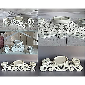 Unity Candle Holder-Unity Candle Stand-Unity Candle-Pillar Candle Holder-Wedding Gift -Ceremony Decoration-Wedding Centerpiece (Big)