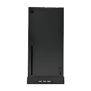 Raryars Cooling Fan for Xbox Series X with 3 USB Port Xbox Series X External Cooler Turbo Temperature Control Fan Console Standing Mount Cooling System