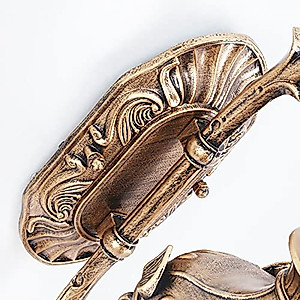 Wall Light, Wall Sconces, European Retro Aisle Garden Light, Anti-Corrosion and Anti-Rust Wall Light, Outdoor Sconce Light, Aluminum Engraving Wall Light,Compatible with Patio, Terrace, Hallway, Porch