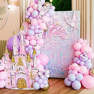 RUBFAC Pastel Pink Balloons, 70pcs 5 Inch Light Pink Balloons and Ribbon, Thick Latex Balloons for Valentine's Day Birthday Wedding Baby Shower Graduation Anniversary Party Decorations