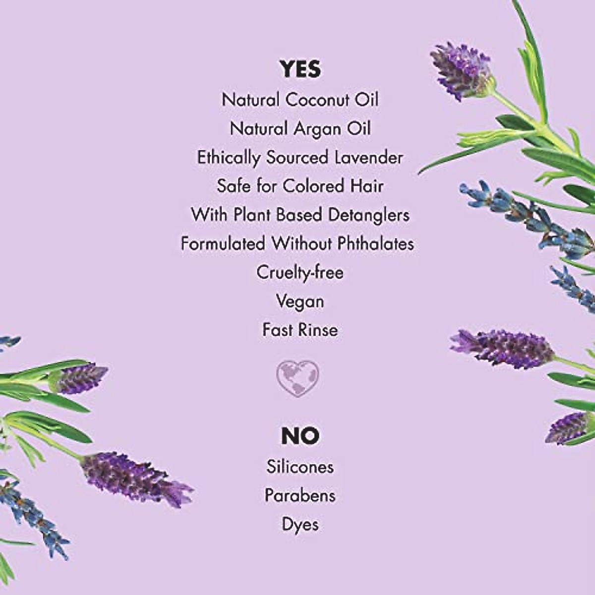 Love Beauty and Planet Smooth and Serene Dry Hair Conditioner Argan Oil & Lavender for Frizz Control Paraben Free, Silicone Free and Vegan Dry Hair Treatment 32.3 oz