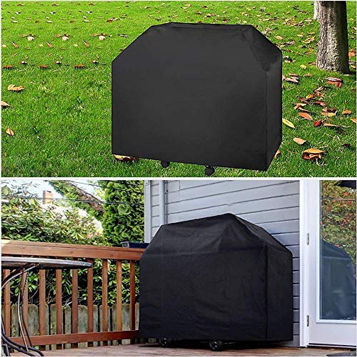 FRGHF Barbecue cover, dust proof BBQ cover, waterproof barbecue protective cover, garden grill cover with storage bag, 145 x 61 x 117 cm