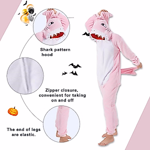 UVIPC Adult outfit Cartoon Shark Grey Blue Pink Unicorn Helloween Christmas Party Cosplay outfits Costume Sleepwear