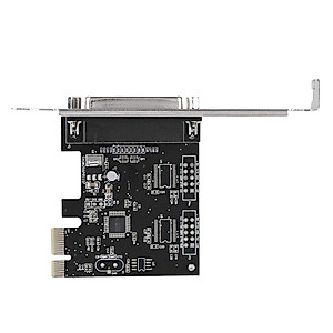 PCIE to DB25 LPT Parallel Port Expansion Card with Low Bracket, PCI Parallel Port Converter Adapter Controller for Printers, Programmers, Scanners, Support DOS, 8/7 /