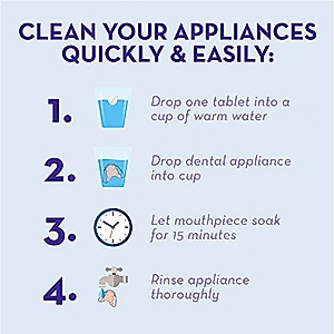 Retainer Brite Tablets for Cleaner Retainers and Dental Appliances - 96 Count