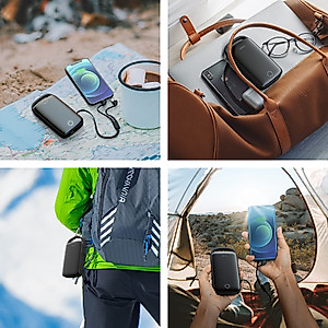 iWALK Portable Charger 20000mah Power Bank 18W PD Charger with Built in Cables USB C Compatible with iPhone 14/13/12 Mini/12 Pro Max/11/Xs/XR,iPad,Samsung,LG, Fast Charging for Outdoor