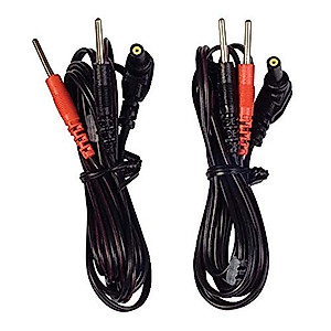 BodyMed Replacement Lead Wires, 45-in. Length, 2/Pack, 10 Pack – for Use with Electrotherapy TENS Units – Compatible with Electrode Lead Wires with 2 mm Plug