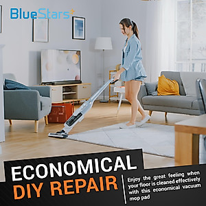 BlueStars Steam Mop Pads Replacement Compatible with Black and Decker Steam Mop SM1600, SM1610, SM1620, HSMC1321, HSMC1321APB, HSMC1361SGP, BDH1855SM, BDH1760SM, SMP20 Pack of 5