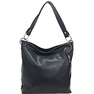 Zzfab Concealed Carry Gem Geometry Hobo Bag black