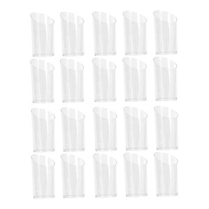 NOLITOY 80 pcs Glasses Appetizers Reusable Heart Small Sundaes Dessert Cake Portion Xcm Entrees Clear Shooter Cuakes Party Catering Cream Oz Bowls Trifle Tumbler Parfait Samplers Parties