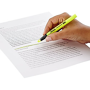 SHARPIE Highlighter, Clear View Highlighter with See-Through Chisel Tip, Stick Highlighter, Assorted, 8 Count