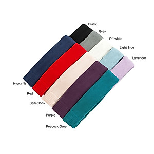 CHUNG Women's Over Knee Thigh High Warm Leg Warmers Stirrup Thermal 80s Long Socks Yoga Ballet Dance-Lavender