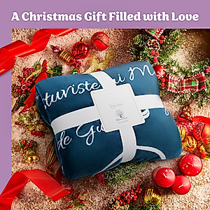 Daughter Gifts, Christmas Gifts for Daughter, Daughter Gift, Birthday Gifts for Daughter, to My Daughter Blanket from mom, Adult Daughter Gifts from Dad, Throw Blanket 65” x 50” (Blue)