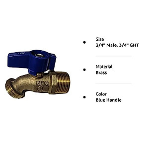 XFITTING 3/4'' Garden Hose Threaded Hose Bibb No Kink x 3/4'' Male NPT, 3/4'' Male, 3/4'' GHT
