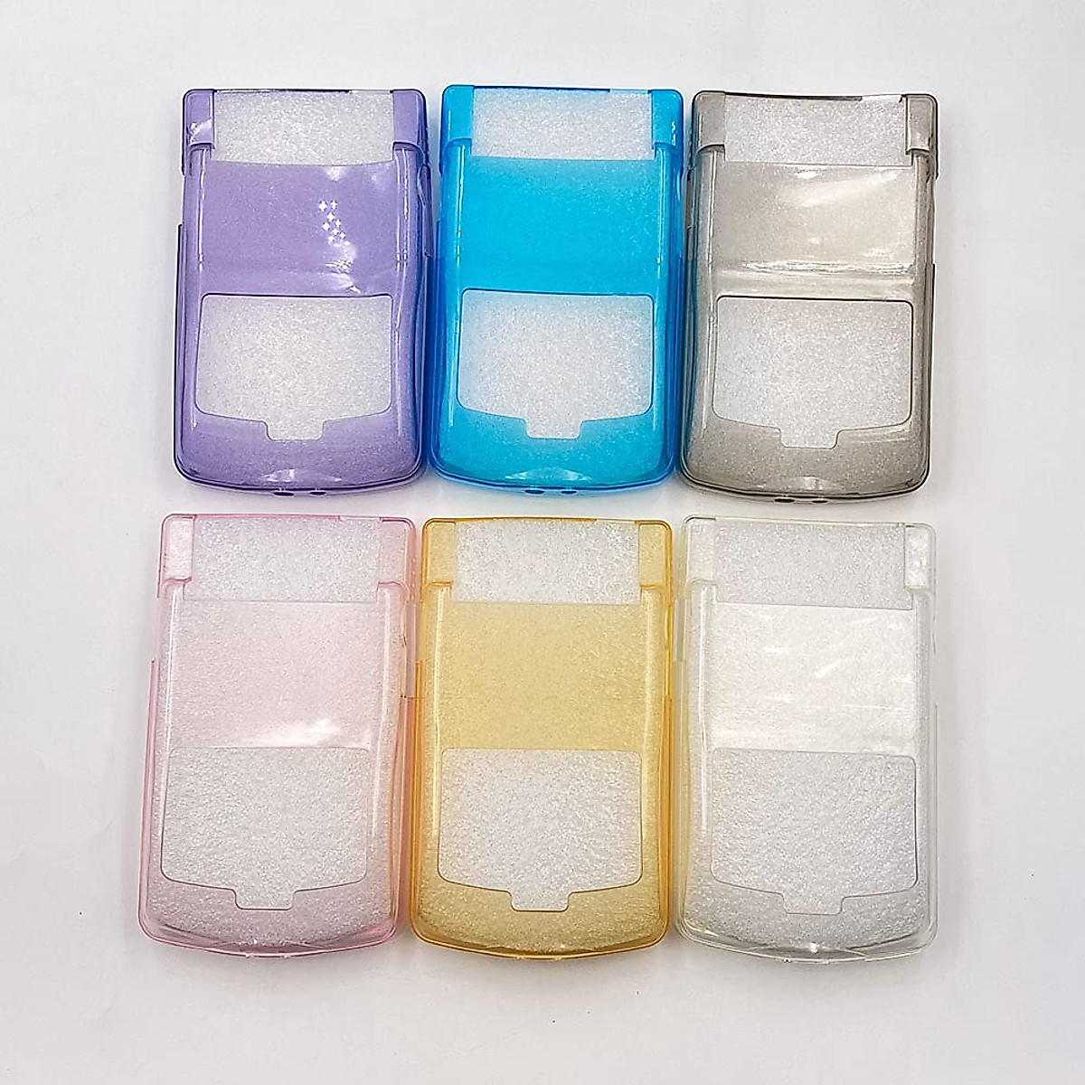 Limentea TPU Protective Shell For GameBoy Color GBC Console Soft Silicone Case Protection Cover Accessories Replacement (Clear Blue)